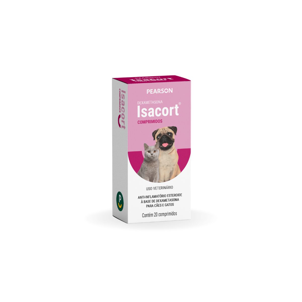 Anti-Inflamatório Pearson Isacort para Cães e Gatos - Contém 20 ...